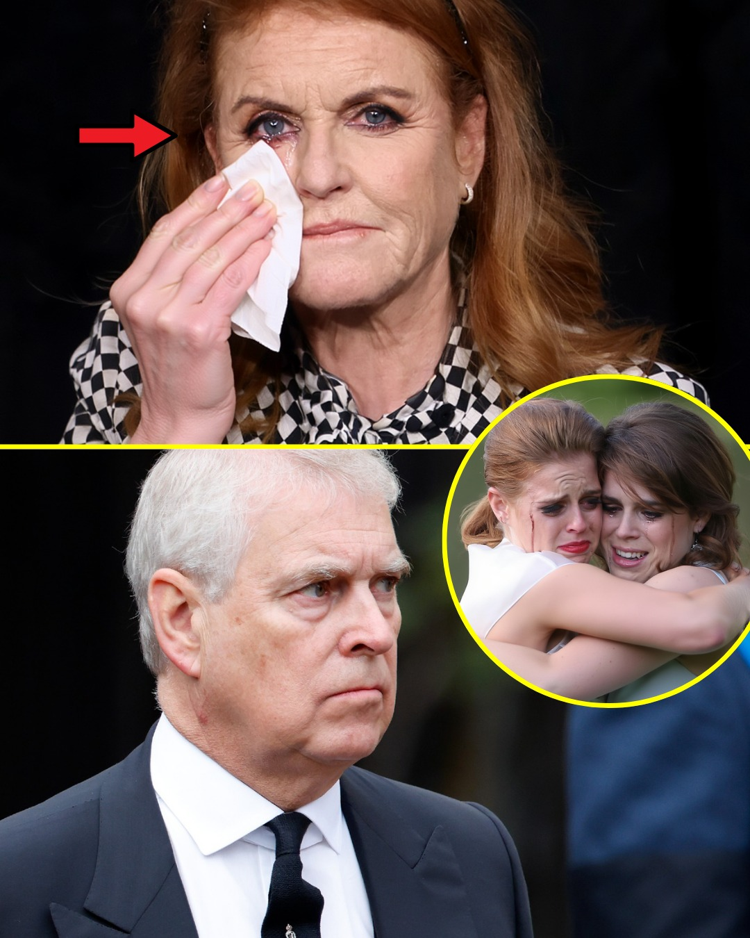 SAD NEWS 20 Minutes Ago: Sarah Ferguson , wiping away tears, ran ...